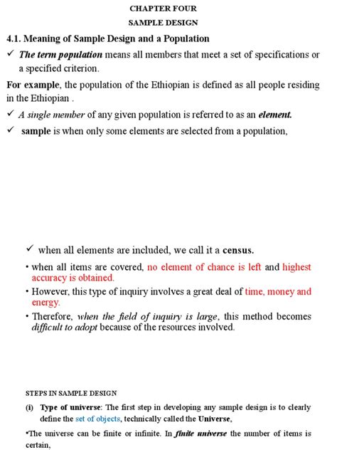 Chapter 4 Research Pdf Sampling Statistics Randomness