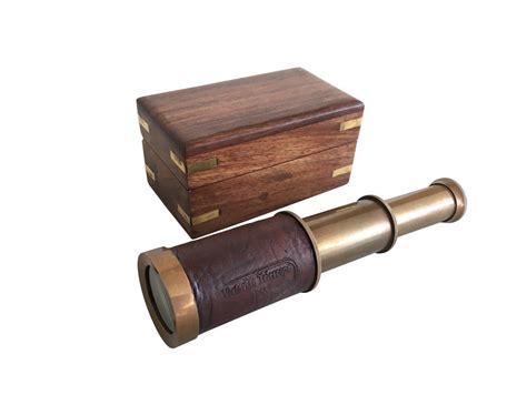 Buy Pocket Spyglass 150mm Wooden Box Tn104 Online Vintage World Australia