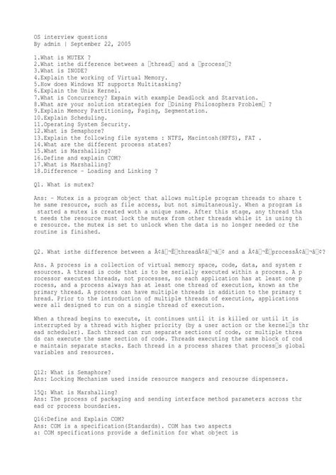 Rtos Questions Pdf Real Time Computing Thread Computing