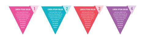 삼각형 인포그래픽 템플릿입니다 인터넷 웹 잡지 연간 보고서 정보 템플릿 Four Steps 비즈니스 인포그래픽 템플릿 개념에 대한 스톡 벡터 아트 및 기타 이미지 Istock