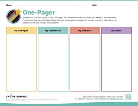 One Pager Tool Imd Chapman University Transition Ca