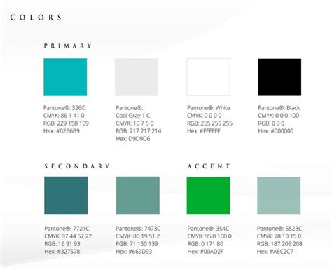 Gds Brand Primary Colors Chart