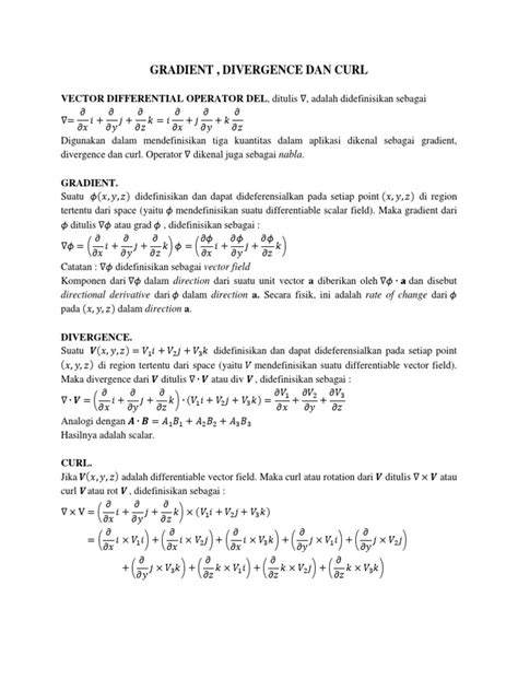 Grad Div Curl Pdf
