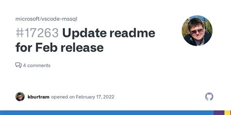 Update Readme For Feb Release · Issue 17263 · Microsoftvscode Mssql