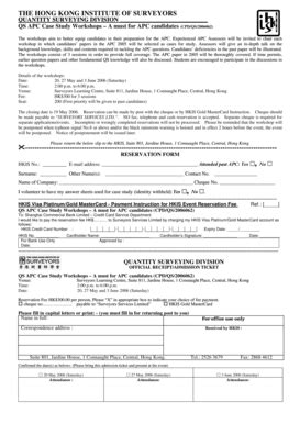 Fillable Online QS APC Case Study Workshops A Must For APC Candidates CPDQS2006062 Fax Email