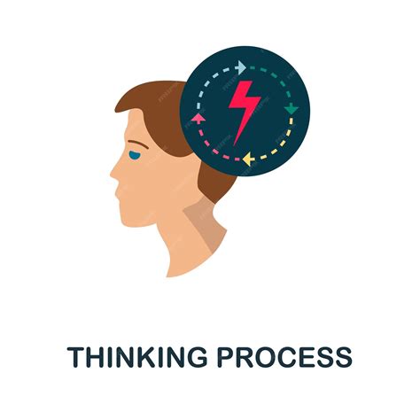 Premium Vector Thinking Process Icon Simple Element From Creativity Collection Creative
