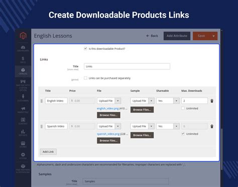 Magento 2 File Map With Custom Option Downloadable Products Mapping Webkul