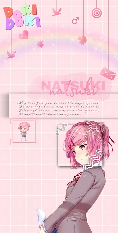 ´ ִֶָָ࣪ ⋆ೃ Natsuki Anime Wallpaper Literature Club Wallpaper
