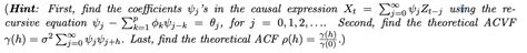 Solved Find The Theoretical Autocorrelation Function Acf