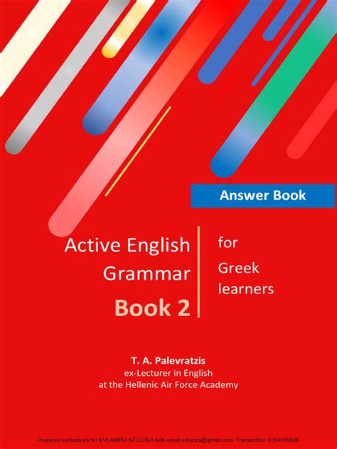 Active English Grammar Book 2 Answer Book Pdf Linguistics Grammar