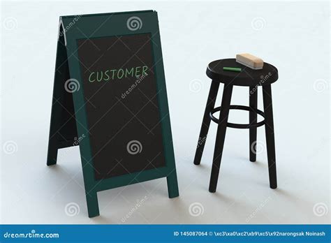 Customer Message On Blackboard Stock Illustration Illustration Of Word Text 145087064