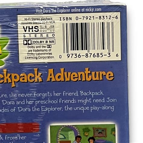 Dora The Explorer Doras Backpack Adventure Vhs 2002