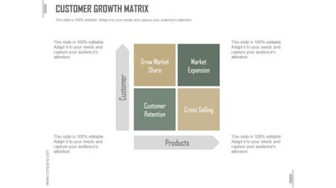 Customer Growth Matrix Powerpoint Templates Slides And Graphics