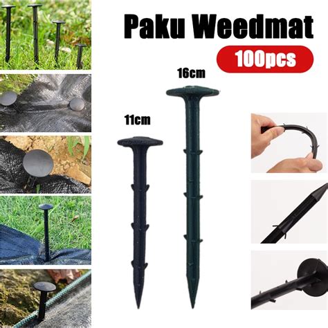11cm16cm Paku Weedmat Plastic Grass Proof Cloth Floor Nails Barb Nails