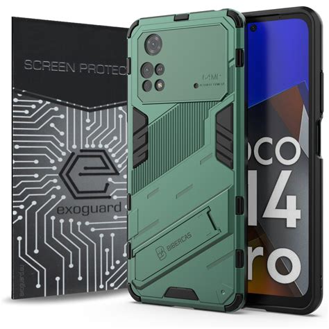 ETUI EXOGUARD BIBERCAS SZKŁO XIAOMI POCO M4 PRO 4G PANCERNE CASE OBUDOWA FUTERAŁ