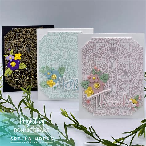 Heat Embossing With Spellbinders Betterpress Plate Of The Month For November