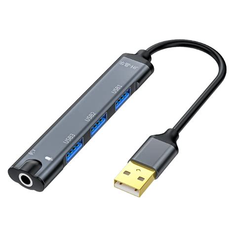Usb 35mm 잭 Usb 외부 사운드 카드 4 인 1 노트북 어댑터 액세서리 도킹 스테이션 키보드 U 디스크 마우스 3 Usb20 Aliexpress