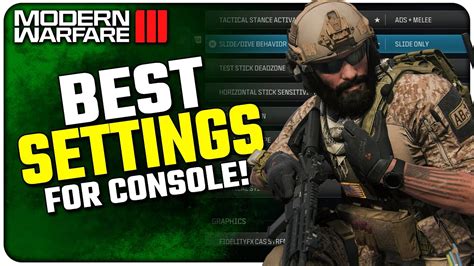 Best Settings For Modern Warfare III On Console Controller YouTube