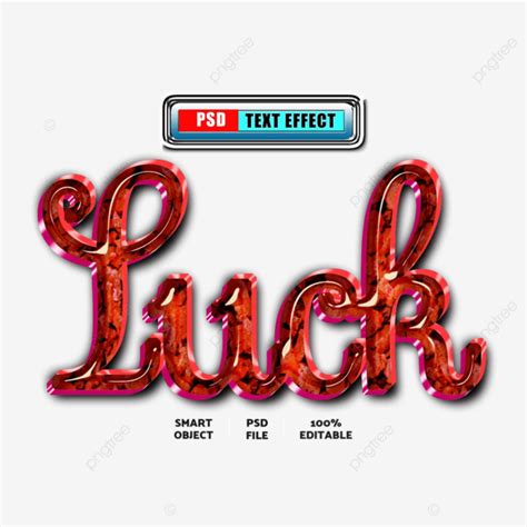 텍스트 효과 3d 행운 Psd 편집 가능 3d 텍스트 효과 Psd 편집 가능 Png 일러스트 및 Psd 이미지 무료 다운로드 Pngtree