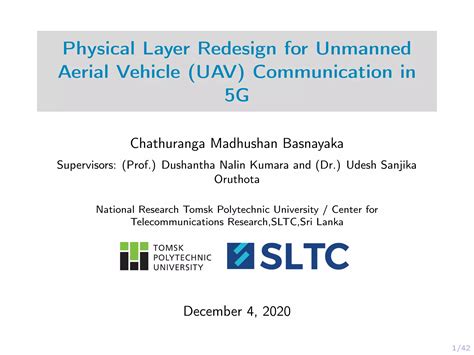 Physical Layer Redesign For Unmanned Aerial Vehicle Uav Communication In 5g Ppt