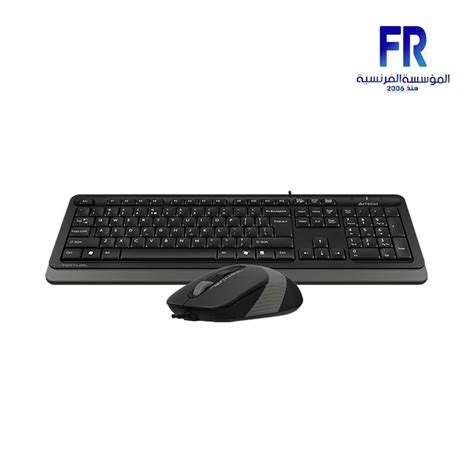 A4Tech Fstyler F1010 Grey Wired Keyboard And Mouse Combo