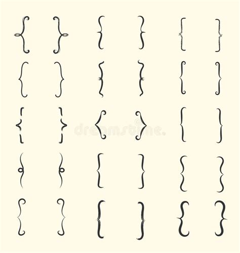 Brackets Vintage Curly Stock Illustration Illustration Of Design 202561393