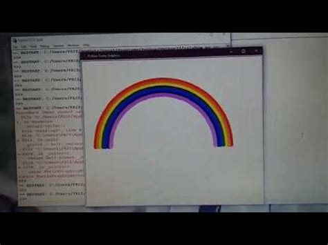 How To Draw Rainbow In Python Graphics Python Tutorial Python