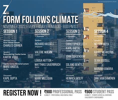 Form Follows Climate Conference On Climate Responsive Architecture