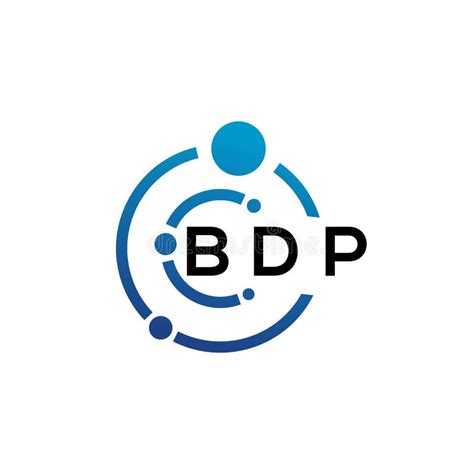 Bdp Letter Logo Design On Black Background Bdp Creative Initials Letter Logo Concept Stock
