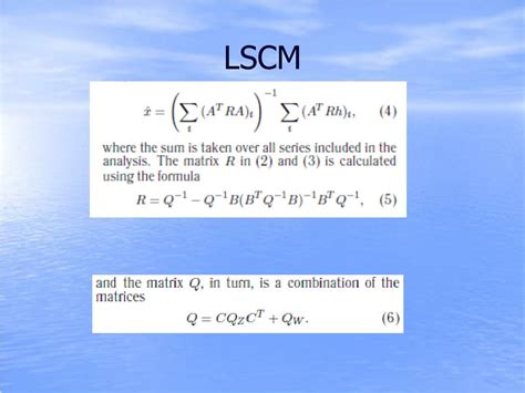 Ppt Least Squares Collocation In Occam 63 Powerpoint Presentation Free Download Id1979764