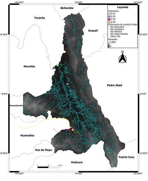 Cuencas Hidrográficas Representadas En La Provincia De Leoncio Prado