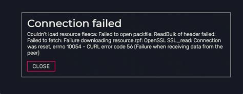 Connection Was Reset Errno 10054 Curl Error Code 56 Fivem Client
