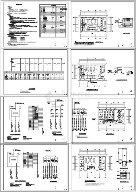 某燃气锅炉房电气施工图纸共8张 锅炉房设计施工图 土木在线