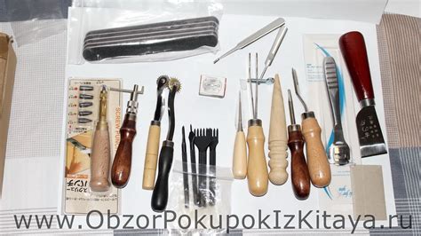 Набор инструментов для работы с кожей Распаковка покупок из Китая 2017 Youtube