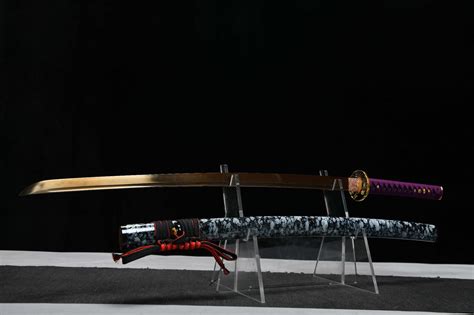 740 新款手作 长款26寸t10烧刃烤金武士刀——双色海燕 编号：720872311191392 大祚榮刀劔 대조영도검 网站图片授権给大祚榮刀劔獨家使用 不许韓國其它企业盗版 发现盗用