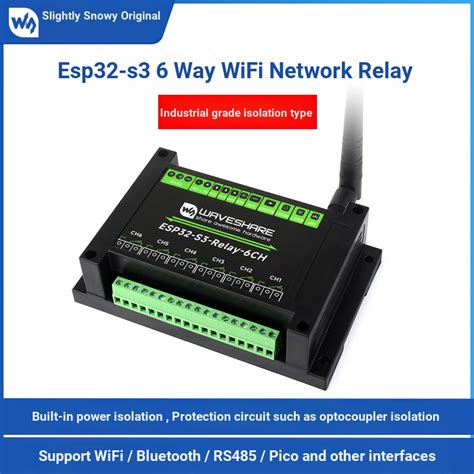 Esp32 S32 S3 บอร์ดควบคุมอุตสาหกรรมอุตสาหกรรมโมดูลรีเลย์เครือข่าย Wifi 6