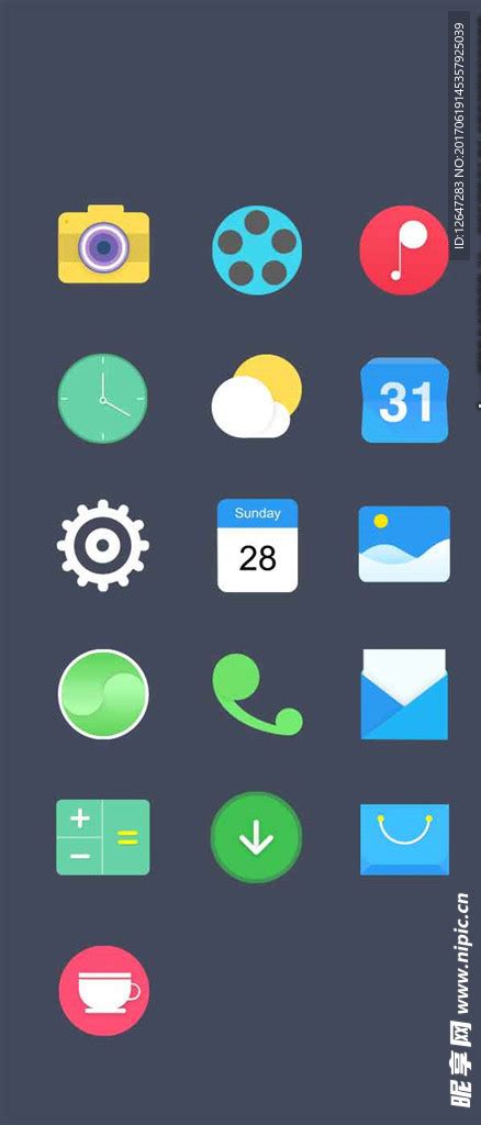 扁平化 移动端按钮设计设计图 手机界面 移动界面设计 设计图库 昵享网nipic cn