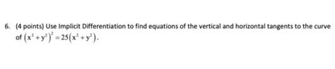 Solved 6 4 Points Use Implicit Differentiation To Find