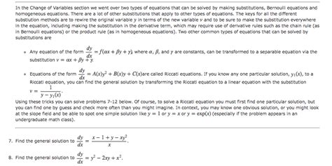 Solved In The Change Of Variables Section We Went Over Two Chegg