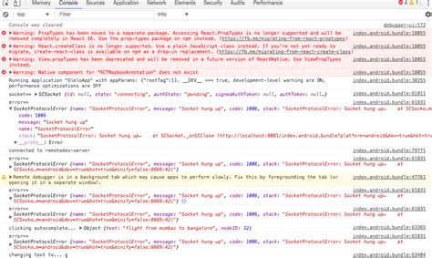 Socket Hung Up Error On React Native Android · Issue 82