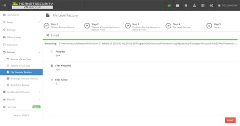 How To Perform File Granular Restore Hornetsecurity KnowledgeBase
