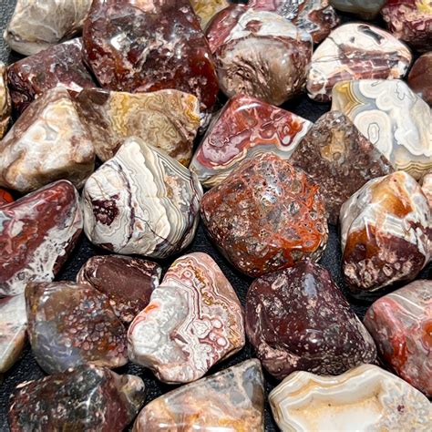 Crazy Lace Agate Tumbled By The Piece Or Pound Polished Gemstones