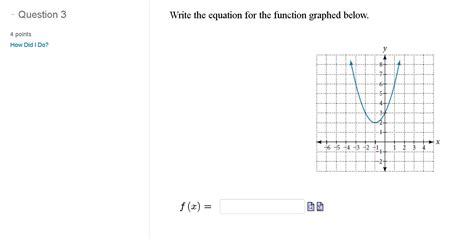 Solved Write The Equation For The Function Graphed Below Chegg