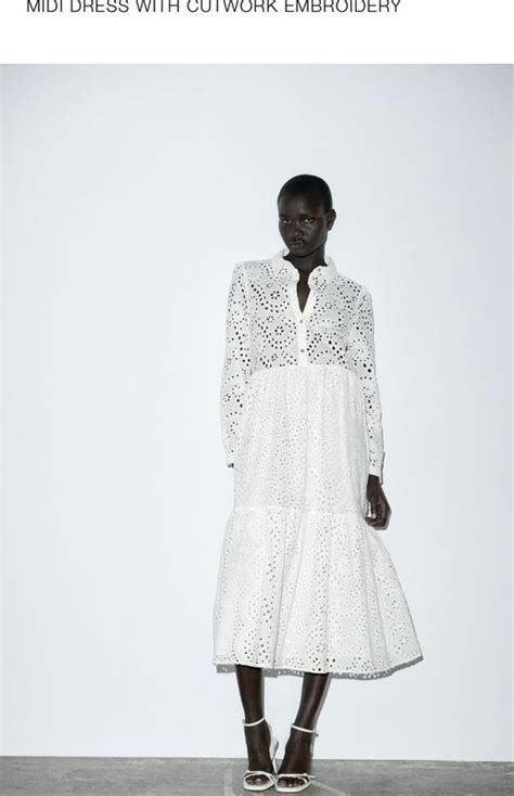 Міді плаття сукня Zara прошва — ціна 3333 грн у каталозі Сукні міді Купити жіночі речі за