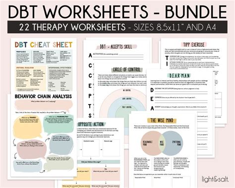 Dbt Bundle 60 Off Dbt Therapy Social Emotional Learning Therapy