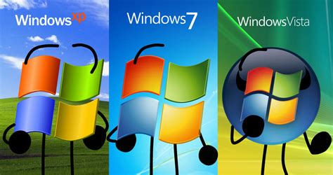 Windows Xp Windows 7 And Windows Vista By Mohamadou Winxp On Deviantart