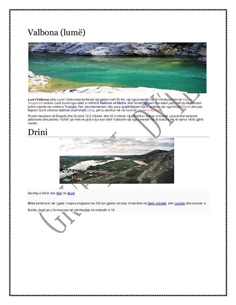 Hidrografia E Trevave Shqiptare Docx