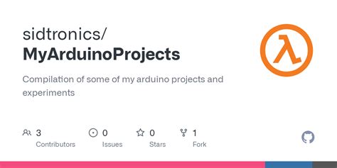 Github Sidtronicsmyarduinoprojects Compilation Of Some Of My