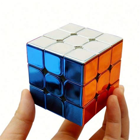 3x3 Speed Cube Mirror Surface Magic Cube Original Stickerless Magic Cube A Shiny Puzzle Game