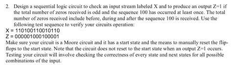 Solved 2 Design A Sequential Logic Circuit To Check An